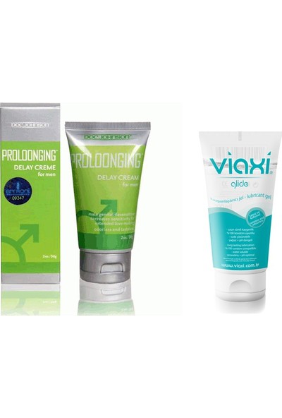 Proloonging Cream 56 ml + Glide Kayganlaştırıcı Jel Sade 200 ml Proloonging Cream 56 ml + Glide Kayganlaştırıcı Jel Sade 200 ml