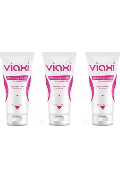 Viaxi Whitening Beyazlatıcı Krem 50 ml 3 Kutu
