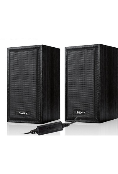 Snopy SN-385 1+1 Speaker USB 2.0 USB 5V 80DB Siyah 2.5