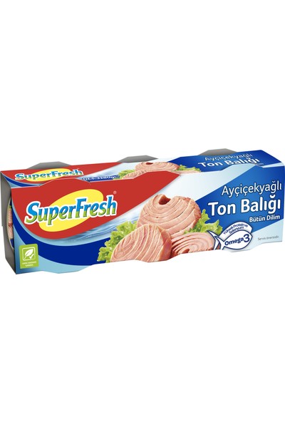 Superfresh Ton Balığı Ayçiçek Yağlı 3x80 gr Superfresh Ton Balığı Ayçiçek Yağlı 3x80 gr