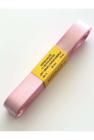 Hobigram Açık Pembe Saten Kurdele 2 cm