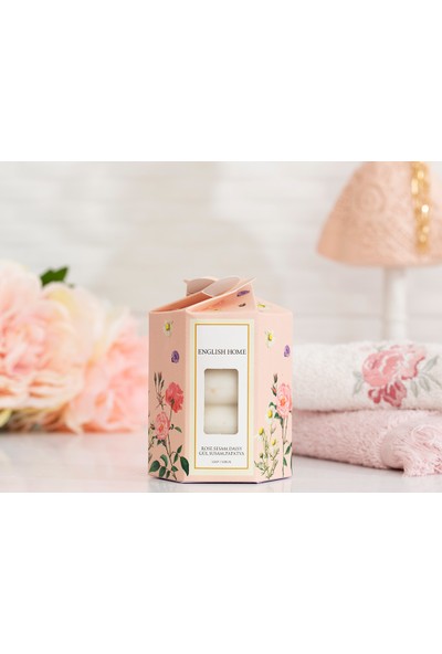 English Home Gül-Susam-Papatya Özlü Katı Sabun 4 x 45 gr Beyaz