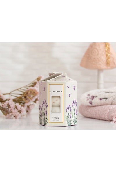 English Home Lavanta Özlü Katı Sabun 4 x 45 gr Beyaz