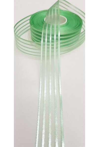 Hobigram Saten Çizgili Şifon Kurdele 2,5 cm