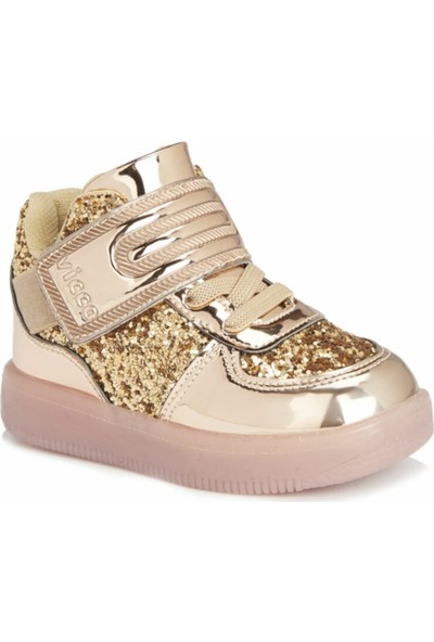 Vicco Mimi Işıklı Kız Bebe Altın Bot