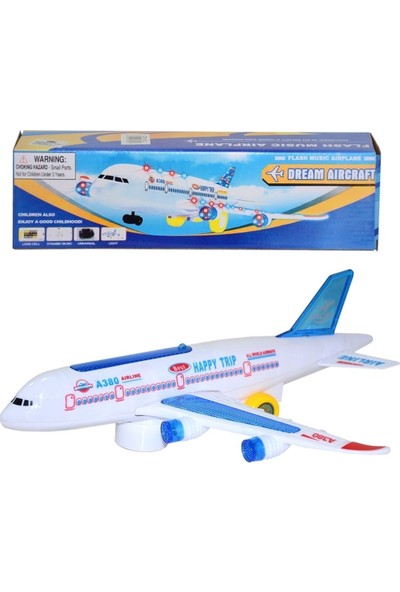 Can Oyuncak Işıklı Sesli ve Hareketli Airbus Uçak 20 cm Can Oyuncak Işıklı Sesli ve Hareketli Airbus Uçak 20 cm