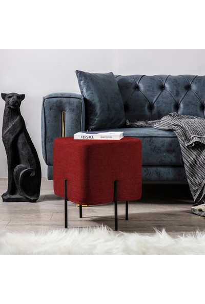 Puqqa Mono P2-250 Metal Ayaklı Fermuarlı Yıkanabilir Kumaş Puf