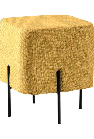 Puqqa Mono P2-110 Metal Ayaklı Fermuarlı Yıkanabilir Kumaş Puf