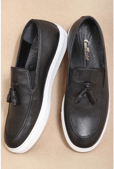 CZ London Deri Erkek Loafer Ayakkabı