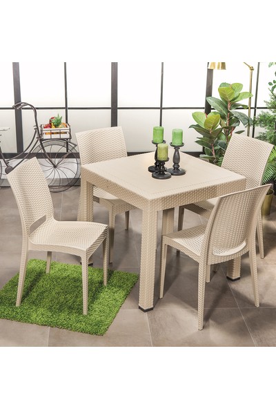 Sandalie Rattan Masa Takımı