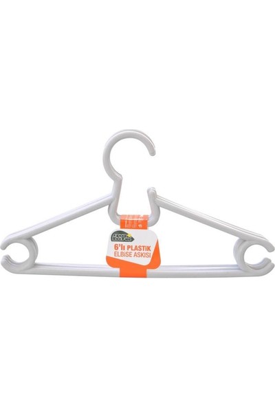 Greenleaves 24 Adet Bebek ve Çocuk Elbise Askısı Beyaz