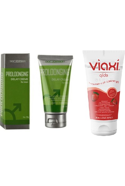 Viaxi Proloongıng Krem 56 Ml+Viaxi Çilek Aromalı Kayganlaştırcı