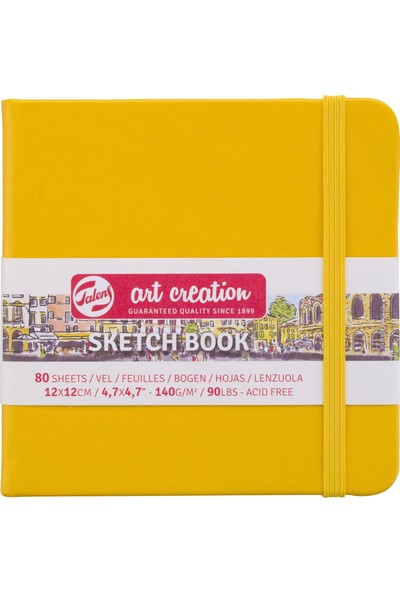 Talens Sketchbook Sert Kapak Eskiz Çizim Defteri 12 x 12 cm 140 gr 80 Yaprak Pastel Sarı Talens Sketchbook Sert Kapak Eskiz Çizim Defteri 12 x 12 cm 140 gr 80 Yaprak Pastel Sarı