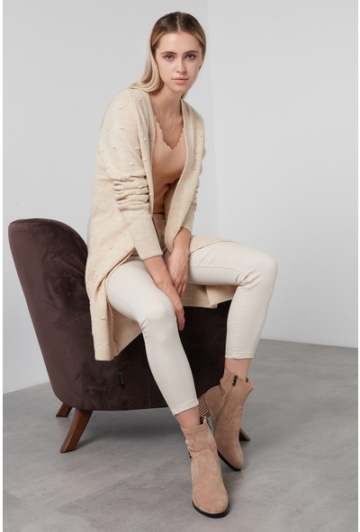 Lela Ponponlu Uzun Triko Hırka Kadın HIRKA 4614825