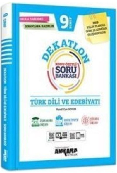 Ankara Yayıncılık Yayıncılık 9. Sınıf Türk Dili ve Edebiyatı Dekatlon Soru Bankası