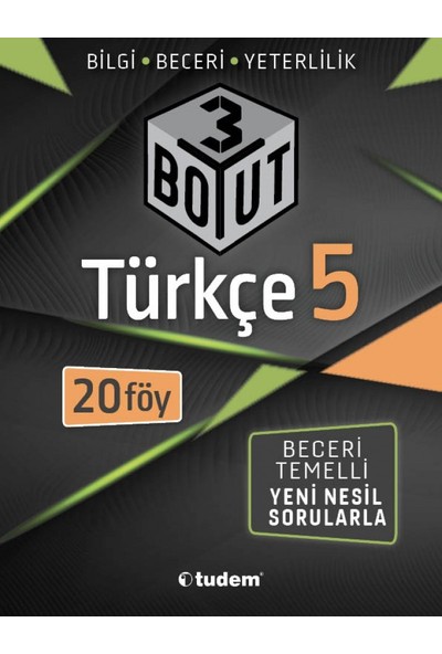 Tudem Yayınları 5. Sınıf Türkçe 3 Boyut Tudem Yayınları 5. Sınıf Türkçe 3 Boyut