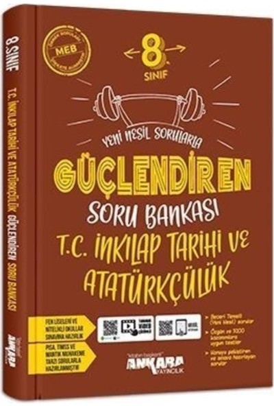 Ankara Yayıncılık Yayıncılık 8. Sınıf Güçlendiren T.c. Inkılap Tarihi ve Atatürkçülük Soru Bankası Ankara Yayıncılık Yayıncılık 8. Sınıf Güçlendiren T.c. Inkılap Tarihi ve Atatürkçülük Soru Bankası