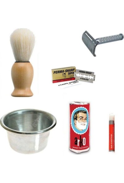 Hellove 6 Parça Sakal Tıraş Seti + Köpük Tası Hellove 6 Parça Sakal Tıraş Seti + Köpük Tası
