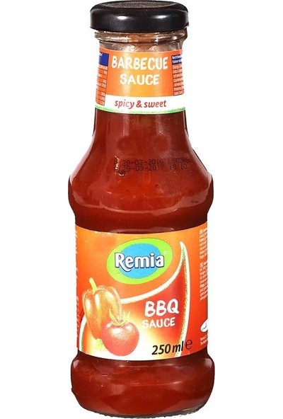 Remia BBQ Barbekü Sos 250ml Remia BBQ Barbekü Sos 250ml