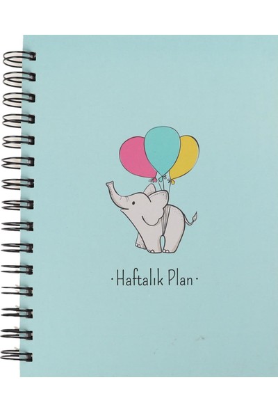 Attach Balon Tutan Fil Haftalık Planlayıcı Defter Attach Balon Tutan Fil Haftalık Planlayıcı Defter