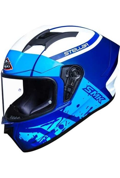 Smk Stellar Squad Kapalı Kask | Mavi/Beyaz L Smk Stellar Squad Kapalı Kask | Mavi/Beyaz L