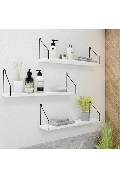 Catchme Duvar Rafı 3'lü15 x 55 cm