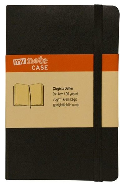 Mynote Case Sert Kapak Defter 96 Yaprak Düz Siyah MYN101BD 9 x 14 cm Mynote Case Sert Kapak Defter 96 Yaprak Düz Siyah MYN101BD 9 x 14 cm