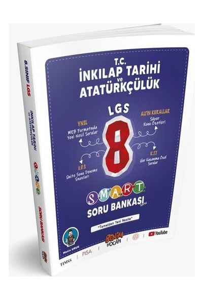 Benim Hocam Yayınları LGS 8. Sınıf Smart Serisi Tc. İnkılap Tarihi Ve Atatürkçülük Soru Bankası - Metin Uruk Benim Hocam Yayınları LGS 8. Sınıf Smart Serisi Tc. İnkılap Tarihi Ve Atatürkçülük Soru Bankası - Metin Uruk