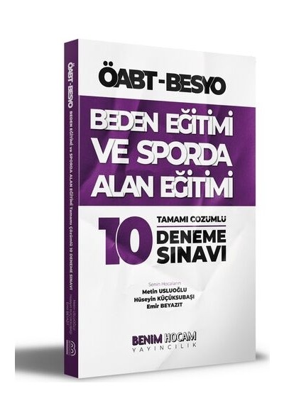 Benim Hocam Yayınları ÖABT Beden Eğitimi Ve Sporda Alan Eğitimi Tamamı Çözümlü 10 Deneme - Metin Usluoğlu