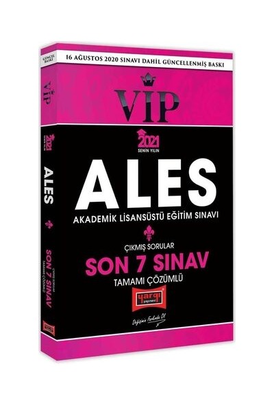 Yargı Yayınevi 2021 Ales Vıp Son 7 Sınav Tamamı Çözümlü Çıkmış Sorular Yargı Yayınevi 2021 Ales Vıp Son 7 Sınav Tamamı Çözümlü Çıkmış Sorular