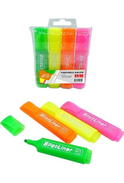 Gen-Of Fosforlu Kalem 4'lü