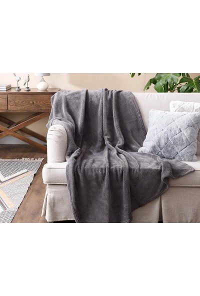 English Home Softy Wellsoft Tv Battaniye 120 x 170 cm Antrasit