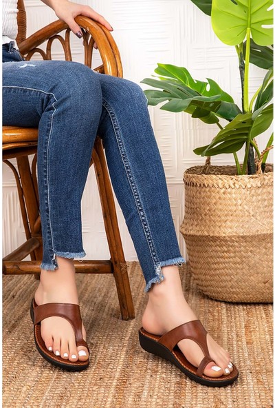 Gondol Vegan Deri Parmak Arası Terlik Ml.101