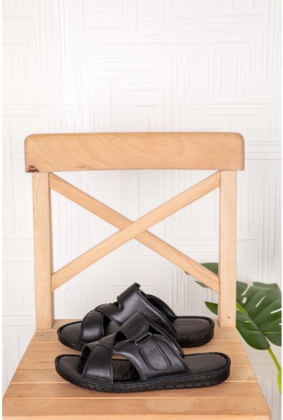 Gondol Erkek Deri Ev Terliği Kml.101