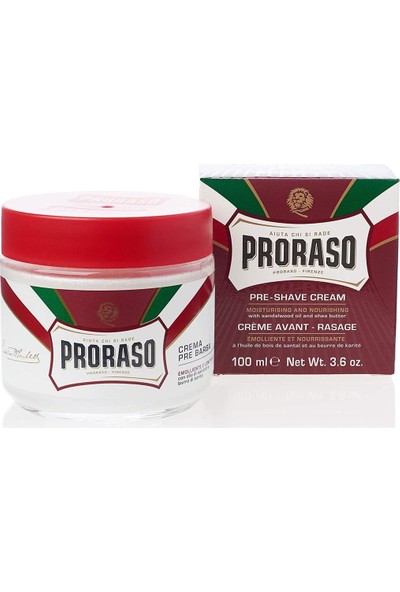Proraso Red Line Pre-Shaving Cream Tıraş Öncesi Krem 100 ml 8004395009022 Proraso Red Line Pre-Shaving Cream Tıraş Öncesi Krem 100 ml 8004395009022