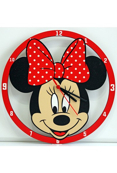 Meyu Home Minnie Mouse Tasarımlı 29 cm Ahşap Saat Meyu Home Minnie Mouse Tasarımlı 29 cm Ahşap Saat