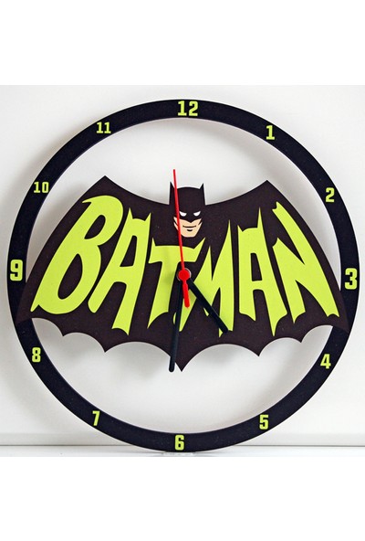 Meyu Home Batman Tasarımlı 29 cm Ahşap Saat Meyu Home Batman Tasarımlı 29 cm Ahşap Saat
