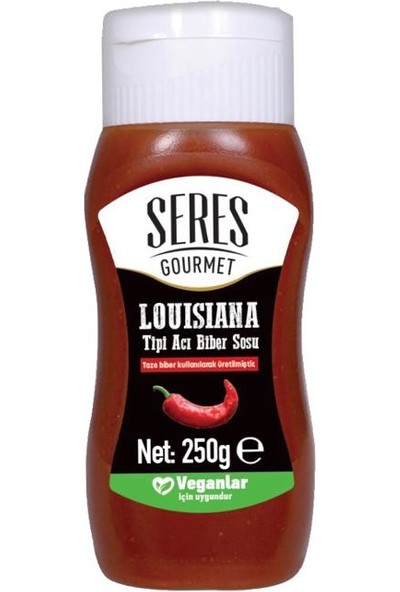 Seres Gourmet Louısıana Tipi Acı Biber Sosu 250 gr Seres Gourmet Louısıana Tipi Acı Biber Sosu 250 gr