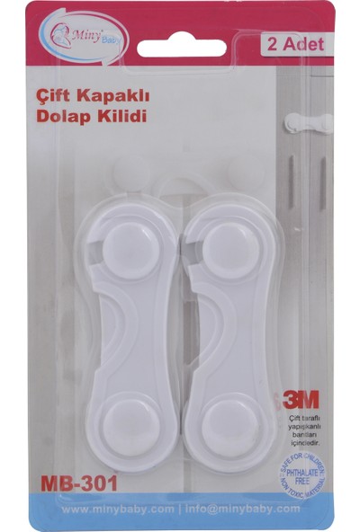 Miny Baby Çift Kapaklı Dolap Kilidi