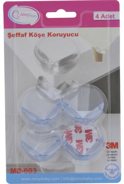Miny Baby Şeffaf Köşe Koruyucu 4'lü
