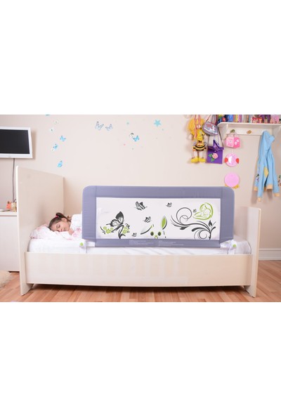 Miny Baby Portatif Katlanabilir Yatak Bariyeri / Gri
