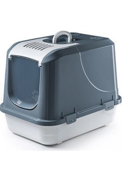 Çınar Xxl Büyük Kapalı Tuvalet Kabı Kürekli Plastik Özel Paspaslı 65 x 50 x 45 cm