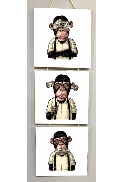 1A Sanat Üçlü Tablo Seti