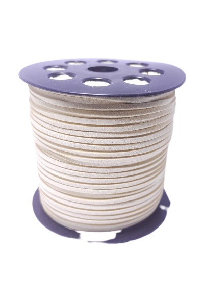 Platin Hediyelik 10 Metre Takı Kolye Bileklik İpi Krem Renk Süet İp Platin Hediyelik 10 Metre Takı Kolye Bileklik İpi Krem Renk Süet İp