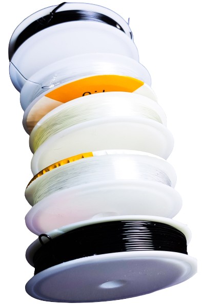 Platin Hediyelik Karışık Esnek Elastik Bileklik Misina İpi Takı Tasarım İp 6 Makara