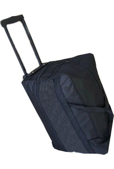 Kordak Siyah Çekçekli Büyük Boy Bavul Valiz
