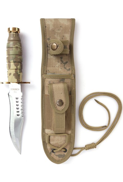 Jandarma Kamuflaj Saplı Komando Rambo Bıçağı - Askeri Kasatura Bıçak Jandarma Kamuflaj Saplı Komando Rambo Bıçağı - Askeri Kasatura Bıçak