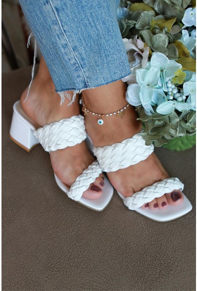 Eshte Kadın Sandalet Yüksek Topuklu Terlik 771215