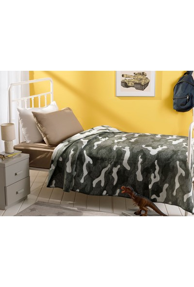 English Home Kamuflaj Pamuklu Tek Kişilik Çocuk Battaniye 150 x 200 cm Yeşil English Home Kamuflaj Pamuklu Tek Kişilik Çocuk Battaniye 150 x 200 cm Yeşil