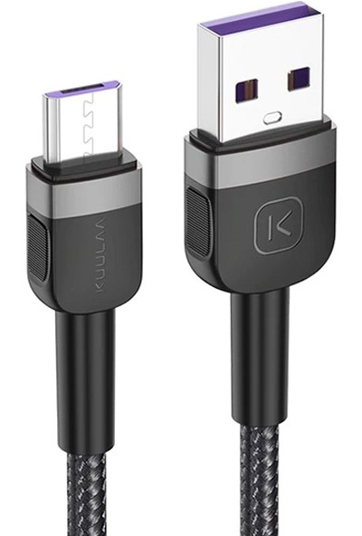 Kuulaa Micro USB 3A Hızlı Şarj 0.50 cm Kısa Android USB Şarj Kablosu AL-32682 Kuulaa Micro USB 3A Hızlı Şarj 0.50 cm Kısa Android USB Şarj Kablosu AL-32682